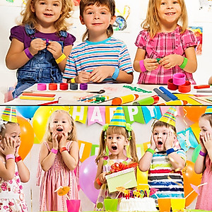 Chengu 36 Pieces Silicone Slap Bracelets Bulk Multicolor Snap Wrist Bracelets Soft and Safe Bands Wrap Wristband for Party Favors School DIY Painting Wristband Craft(Multicolor)