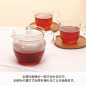Hario Cha Cha"Natsume" Tea Pot, 360ml, Clear