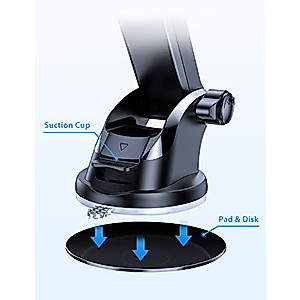 3M VHB Sticky Adhesive Pad Replacement for Dashboard/ Dash Cam Suction Cup Mount, 80 mm/3.15" Circle Double Sided