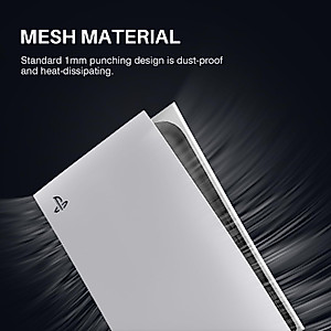 Ps5 Cover Dust Cover for Play/-Station 5 Console Dust Protector Net for pS5 Console Ps5 Mesh Protector Filters for PS5 Digital Edition & Disc Edition