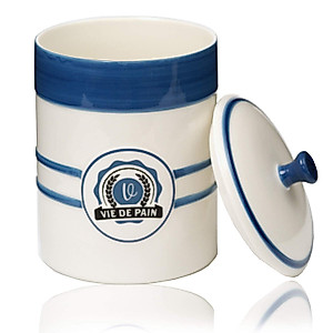 Vie De Pain- Sourdough Bread Baking Kit! Beautiful Sourdough Starter Jar, Sourdough Crock with Thick Artisan Bread Stencils to make the Perfect Sourdough Bread! Premium Quality for Bread Enthusiasts!