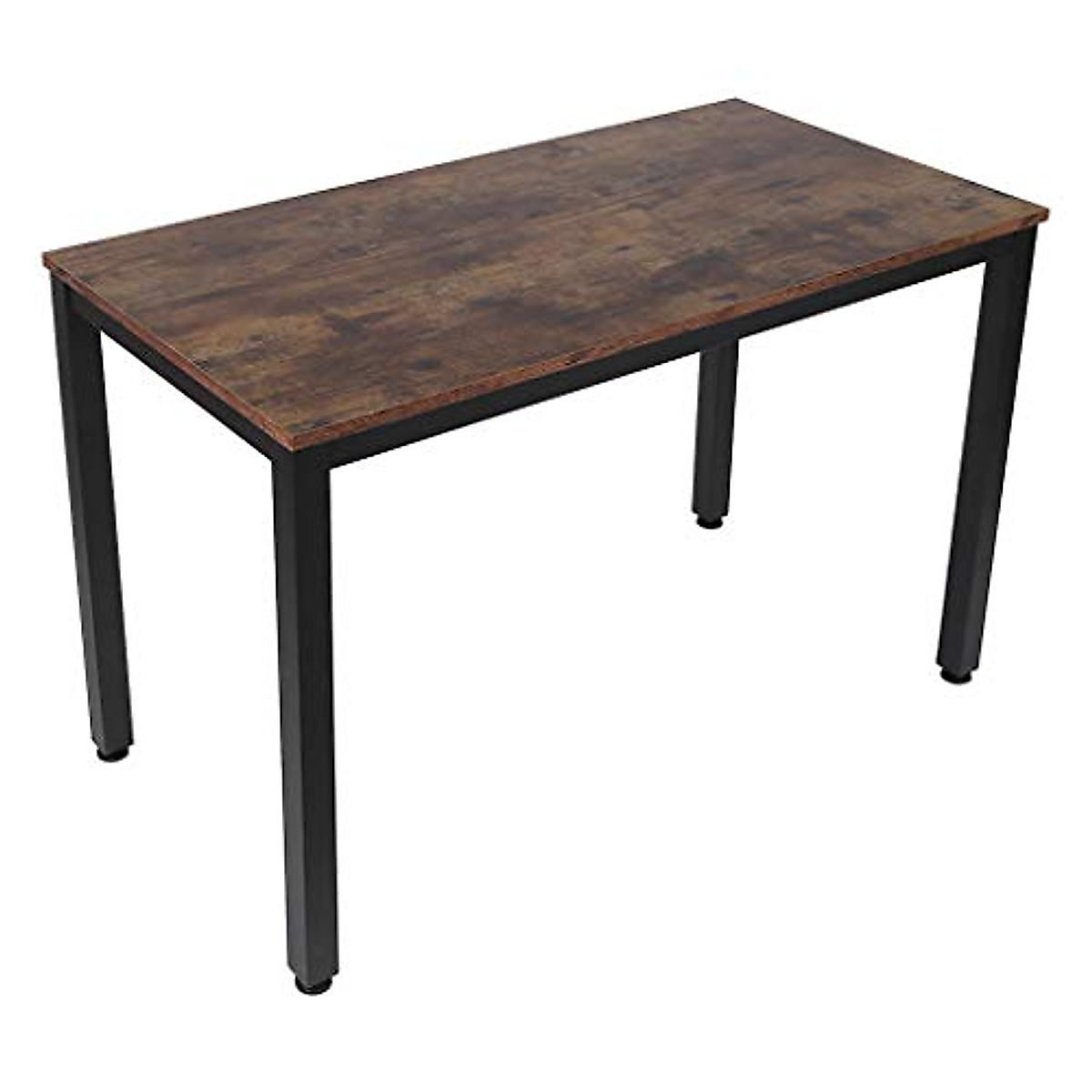 Home Office Desktop Computer Desk, Home Study Writing Table Computer Gaming Table PC Laptop Table, 47/55inch Student Study Workstation Reading Writing Desk for Bedroom Living Room (Brown, 47 inch)