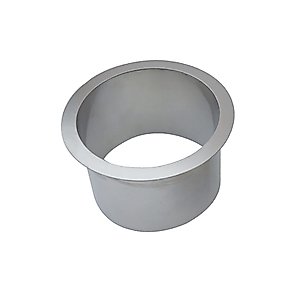 Drop-in Trash Chute - 304 Stainless Steel Round Built-in Countertop Waste Trash Chute Grommet, Brushed Finish