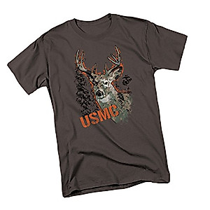 United States Marine Corps, Camo Deer, Adult T-Shirt, X-Large