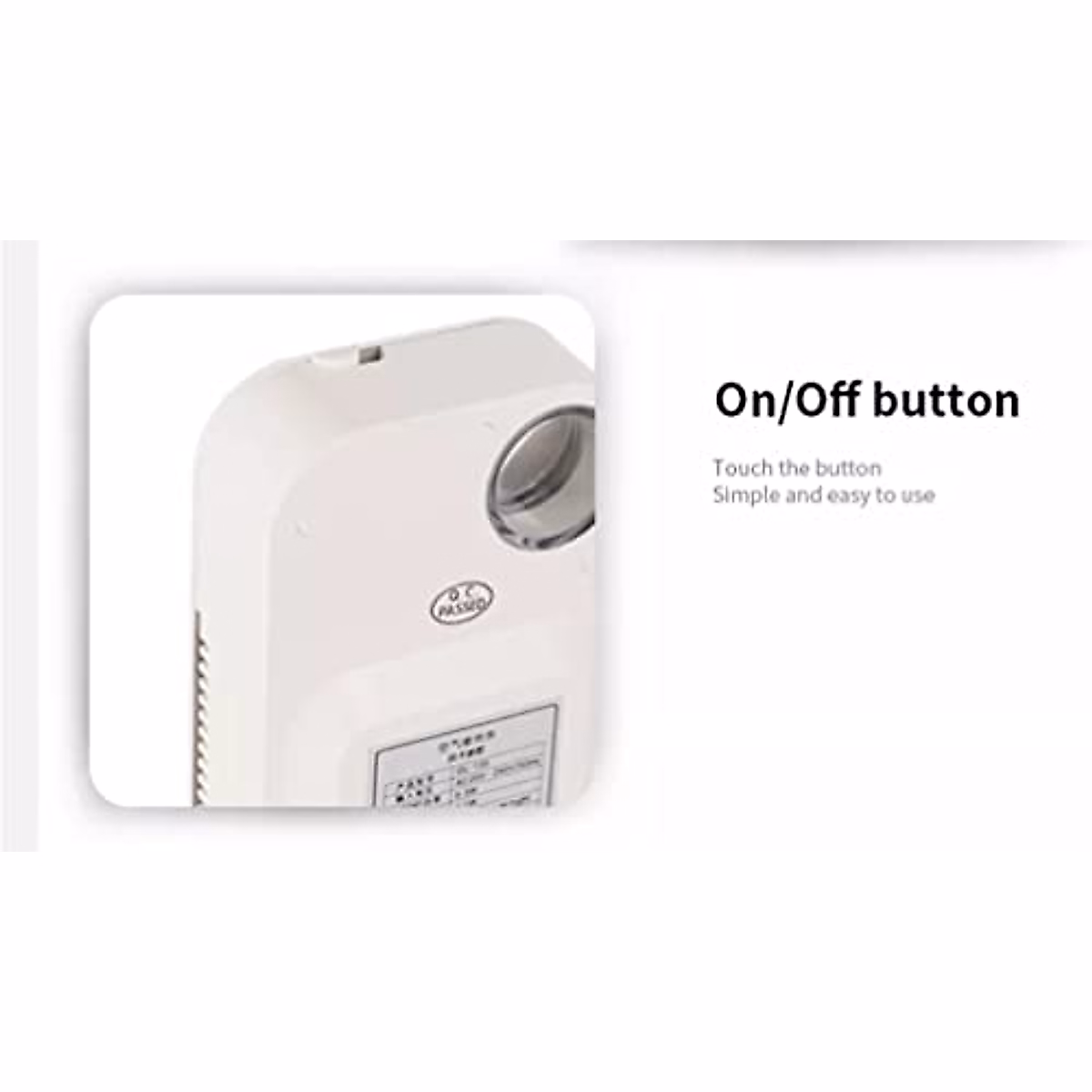 The Air Genie GL-130 - Indoor Mini Plug in Portable Air Cleaner - Negative Ion - Improve indoor air quality - Low noise - Low energy - Easy to use - Grey, 106 * 66 * 50 mm