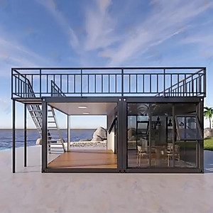 Wholesale contener House Container prefabricated Luxury Mobile Modular 20ft 40ft Container Modular Homes，Portable prefabricated Tiny Home to Live or Office in for Adults