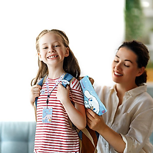 Lobsgous Cinnamoroll School Supplies Set, Cute Cinnamoroll Stationary Set, Kawaii School Supplies - Includes Pencil Case Ballpoint Pen Eraser Ruler ID Badge Holder Stickers Key Chain for Girls Teens