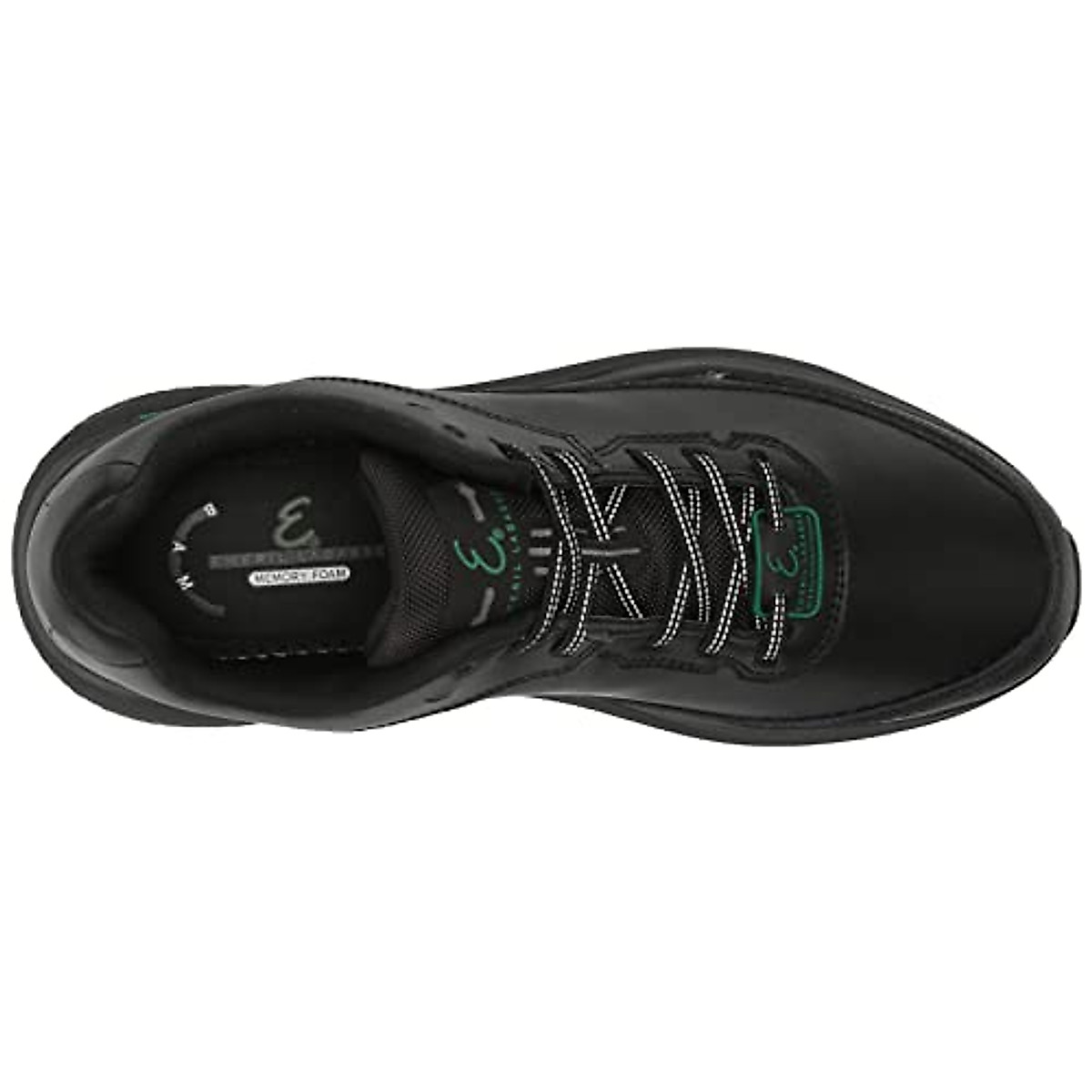 Emeril Lagasse Women's Odin Ez-Fit Slip-Resistant Work Shoe, Black Leather, 8 M US