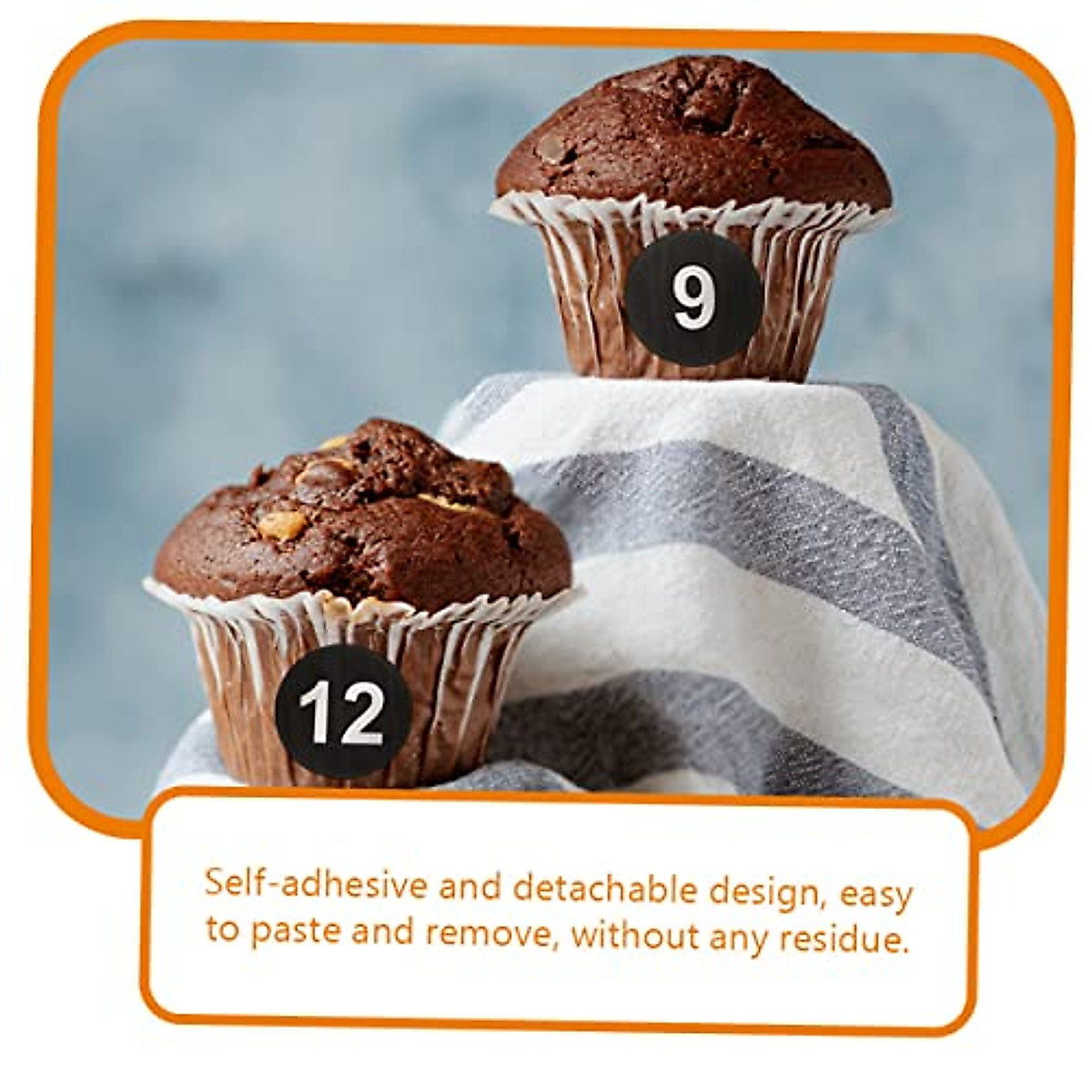 Tofficu 60 Sheets Locker Self-Adhesive Organizing of Digital Mail Bins - Cm for Adhesive Inventory Classification Number Label Stickers Decals Tool Sticker Sign Office Vinyl Round