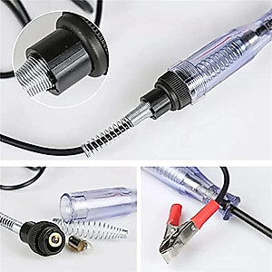Car Truck Circuit Test Pen, Circuit Tester, 3-70V DC Digital Automotive Test Light, Heavy Duty Light Tester with Voltmeter Spring Wire (RED(3-70V))