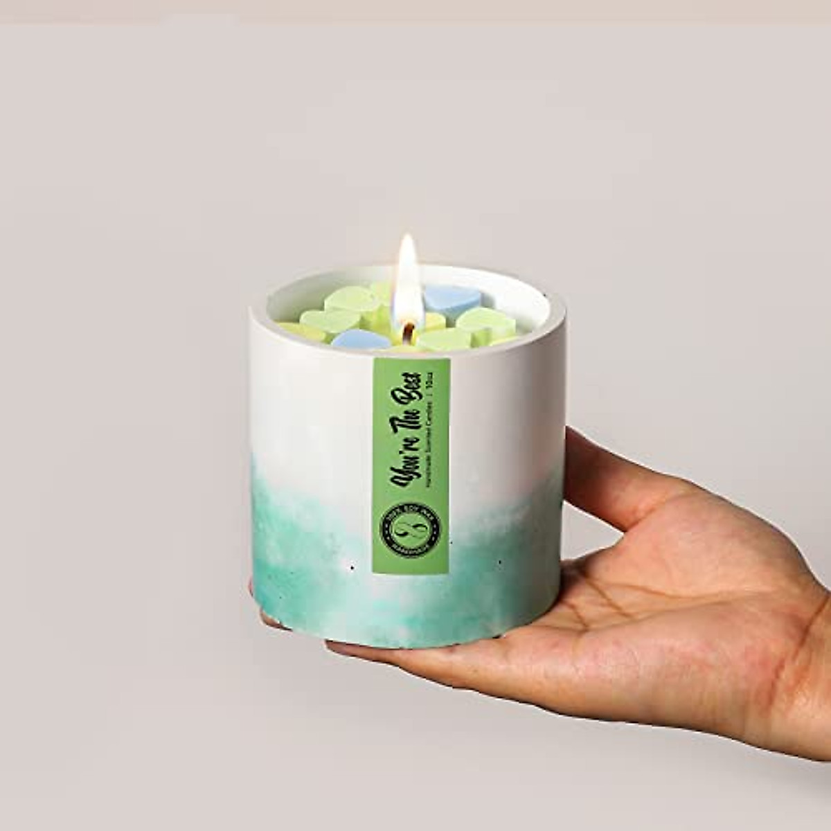 Easter Gifts Scented Candle Gifts for Women&Men, Lemon & Lavender Candles for Home Scented, Handmade 100% Pure Soy Wax Candles with Premium Fragrance oils, 10oz, 50+ Hour Burn Time, Birthday, New job