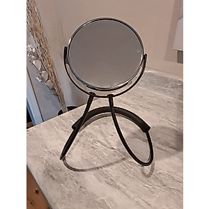 "The Mirrorcle" Great for viewing back of head, traveling, makeup, cutting hair. Cushioned cable is new for comfort to contour to your neck. Std viewing 1 side & 5X on opposite side.