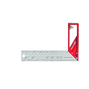 Kapro - 353 Professional Ledge-It Try & Mitre Square - For Leveling and Measuring - Features Stainless Steel Blade, Retractable Ledge, and Etched Ruler Markings - 8 Inch