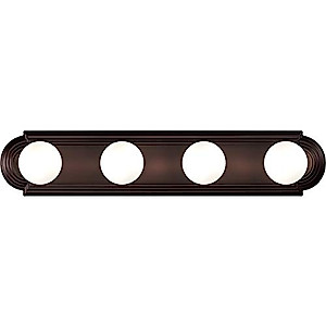 Essentials-4 Light Bath Vanity in style-24 Inches Wide by 4.75 inches high-Oil Rubbed Bronze Finish