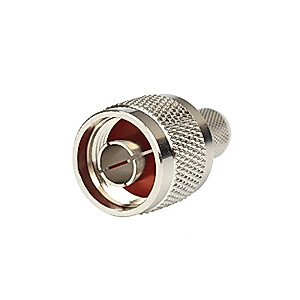 N Connectos Male Crimp Connector 50 ohm for LMR400 Belden 9913 RG8 Pack of 5 Piece