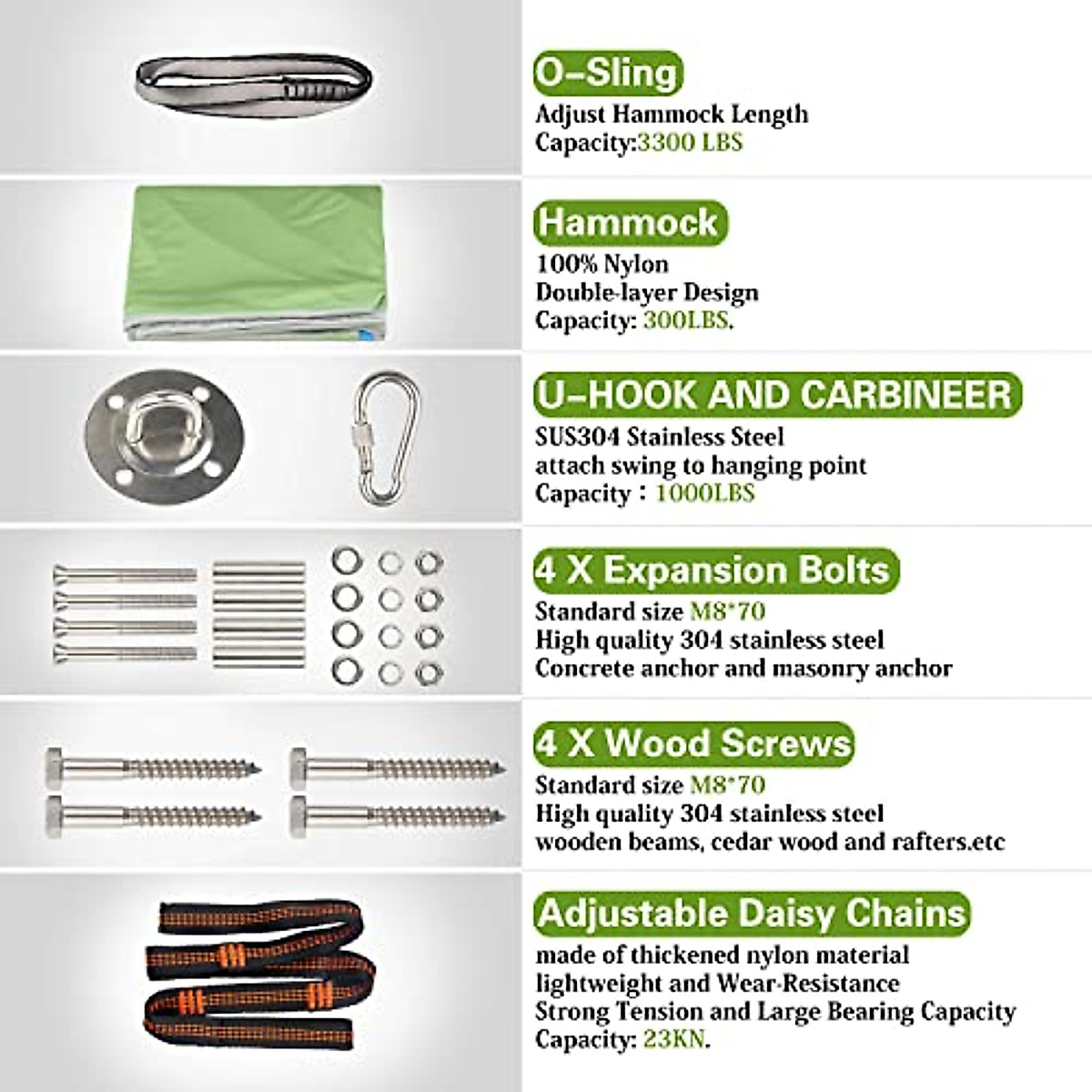 Sensory Swing for Kids Indoor and Outdoor, Therapy Swing for Kids and Adults, Double Layer Reversible Blue and Grass Green Sensory Swing, Holds up to 300lbs