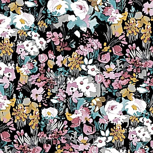 Vera Bradley Women's Active High-waist Leggings With Side Pocket and 26" Inseam (Extended Size Range), Artist's Garden, XXLarge