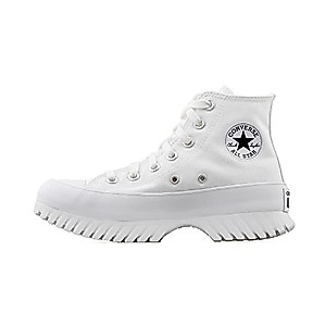 Converse Chuck Taylor All Star Lugged 2.0 Unisex, White/Egret/Black, 10 US Women/8 US Men