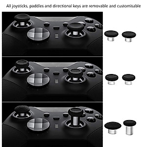 13 in 1 Metal Thumbsticks for Xbox One Elite Series 2,Metal Mod 6 Swap Joystick,Paddles,D Pads,for Elite Series 2 Controller Accessory Parts,Game Accessory Replacement