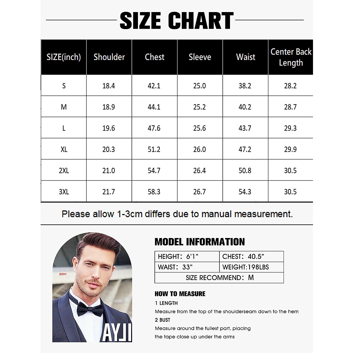 COOFANDY Men's Floral Party Dress Suit Stylish Dinner Jacket Wedding Blazer One Button Tuxdeo Black US S