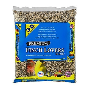 mcyiqihai 3-D Pet Products Premium Finch Lovers Blend Dry Parrot Food, 5 LB