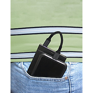 Vebner 6-Inch Extra Short USB4 Cable - 40Gbps Supports 100W (20V, 5A) Charging - Compatible with Thunderbolt 3 and USB-C (2-Pack)