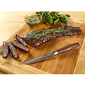 Imusa USA IMU-73056 4.5" Stainless Steel Steak Knife with Woodlook Handle