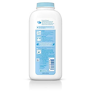 Johnson's Baby Powder for Delicate Skin, Hypoallergenic and Free of Parabens, Phthalates, and Dyes for Baby Skin Care, 1.5 oz