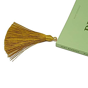 yueton Metal Leaf Tassel Bookmarks Ginkgo Leaf Bookmarkers Rose Gold Plated Brass Page Marker for Book Lovers