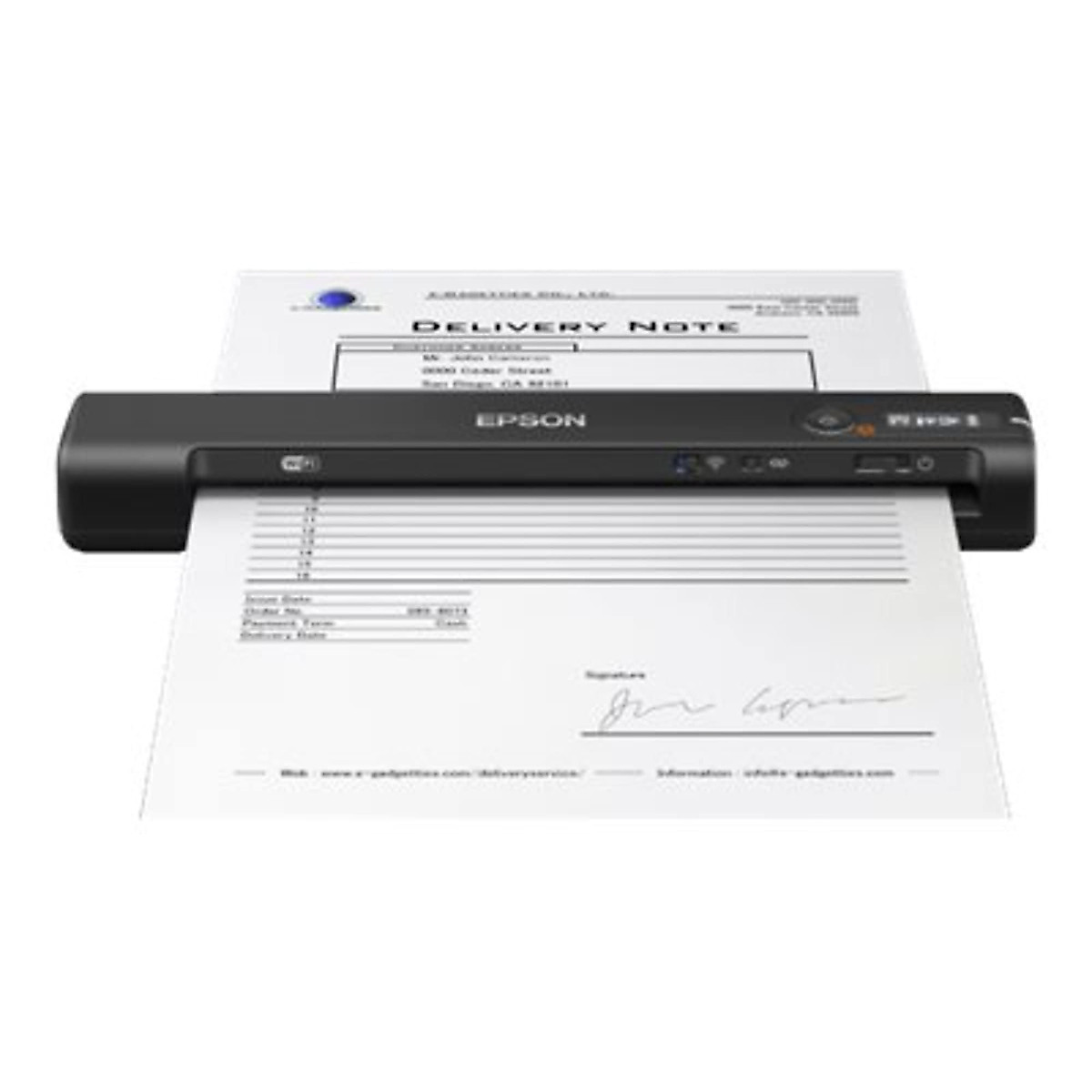 Epson Workforce ES-60W Wireless Portable Sheet-fed Document Scanner for PC and Mac