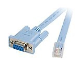 RW RoutersWholesale CAB-CONSOLE-RJ45 - DB9 to RJ45 Console Cable, 6 Ft for Cisco