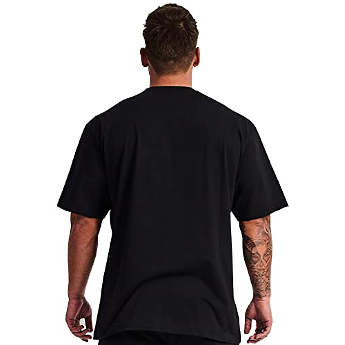 Men's Plus Size Cotton T-Shirts Graphic Tops Tees for Big Tall Man Oversized Short Sleeve T Shirt 6X