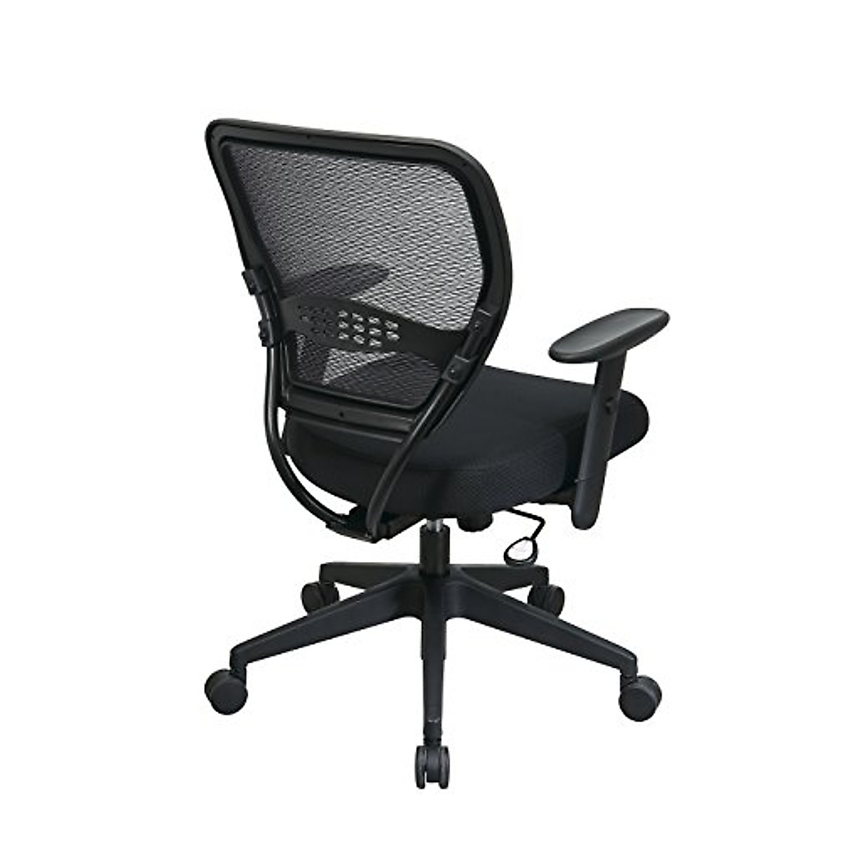 SPACE Air Grid Mid-Back Swivel Chair, Black, 20-1/2 x 19-1/2 x 42h