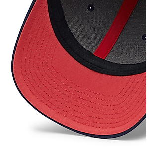 Columbia Men's PFG Fish Flag Snapback Ball Cap, Collegiate Navy, Sunset Red, One Size