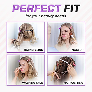 Fagaci Firm Grip Hair Clips with Silicone Band - Durable Duckbill and Alligator Clips for Sectioning, Styling, and Salon Use