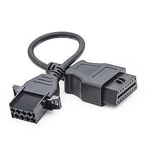 E-Car Connection 8 Pin OBD to 16 pin OBD2 Diagnostic Adapter Cable for Volvo Trucks