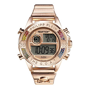 Philipp Plein The G.O.A.T. Collection Luxury Mens Watch Timepiece with a Rosegold Bracelet Featuring a Rose Gold Case and Rosegold Dial