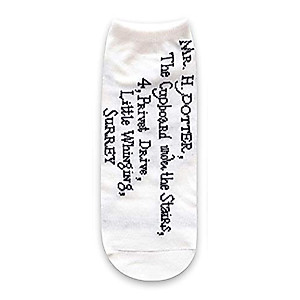 Harry Potter Hogwarts Express Hedwig Juniors/Womens 5 Pack Ankle Socks Size 4-10