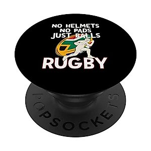 Funny South Africa Rugby No Helmets Design PopSockets Standard PopGrip