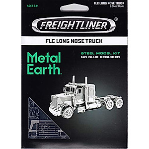 Fascinations Metal Earth Freightliner Long Nose Truck 3D Metal Model Kit