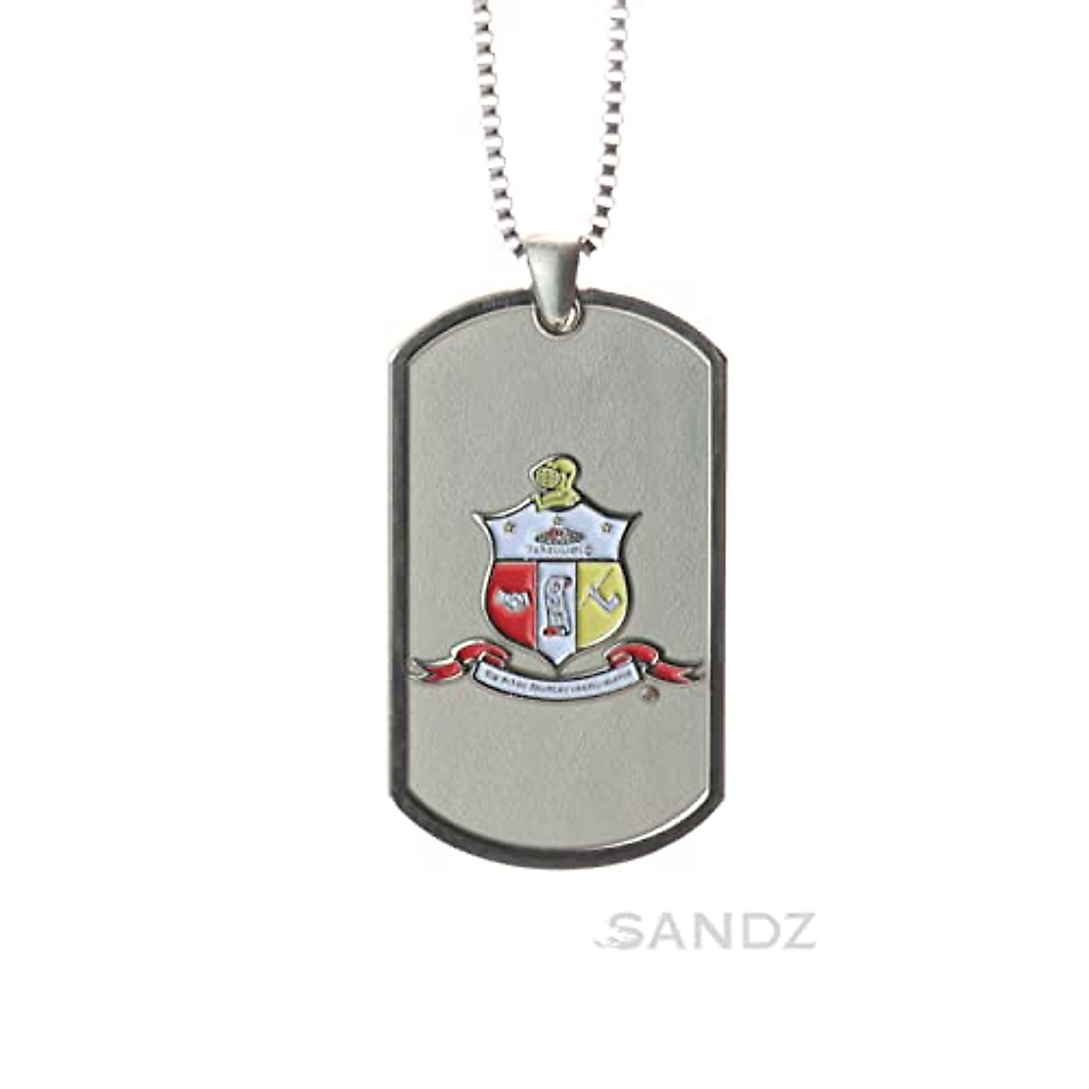 Kappa Alpha Psi Fraternity Dual-sided Dog Tag - Fraternity Coat of Arms on Back