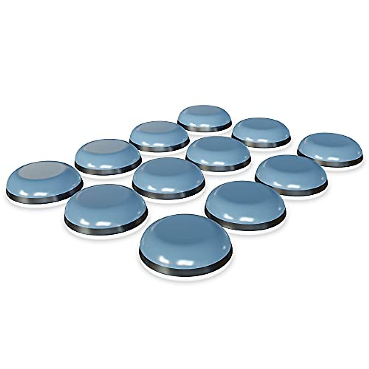 Self Adhesive Kitchen Appliance Sliders (DIY) - Easy Moving Pads Compatible with Most Blenders, Coffee Makers, Air Fryers, Pressure Cookers and More (12 PCS)