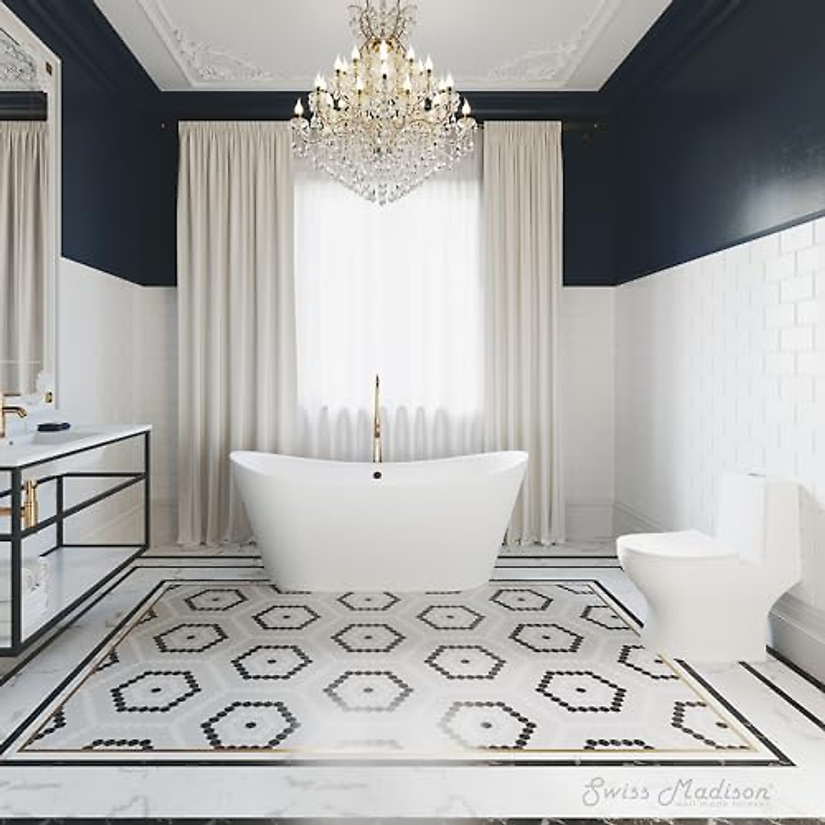 Swiss Madison SM-1T112 Ivy One Piece Toilet Dual Flush