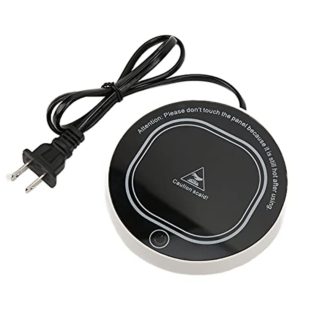 Smart Coffee Cup Warmer Black Coffee Mug Warmer for Desk with Heating Function for Cocoa Tea Milk Water(US Plug 110V)