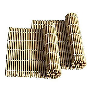 JapanBargain 1574, Sushi Roller Bamboo Sushi Rolling Mat Sushi Maker, 10.5 inch, Set of 2