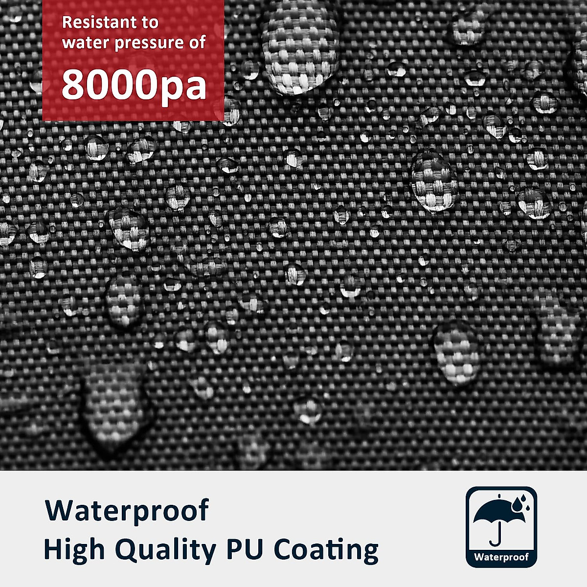 CKCLUB Patio Chaise Lounge Covers Waterproof Outdoor Lounge Chair Cover Heavy Duty UV Resistant for Outdoor Pool Lounge Chair 2 Pack Black - 86L x 35W x 32H inch