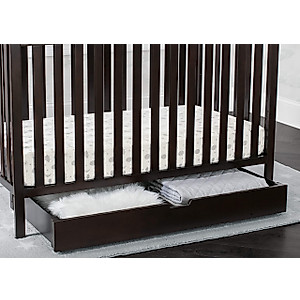 Delta Children Under Crib Roll-Out Storage - Greenguard Gold Certified, Dark Chocolate