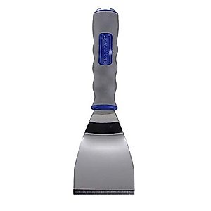 Warner Manufacturing Warner Tool 397 3" Easy Reach Scraper w/Threaded Handle, Stainless Steel Blade, .060", 3" Bent, Multicolor