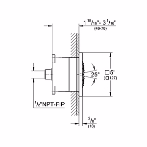 Grohe Rainshower In.F In. Series Body Spray