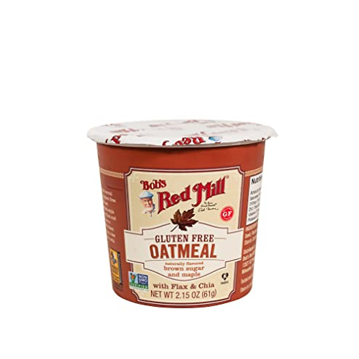 Bob's Red Mill Gluten Free Oatmeal Cup, Brown Sugar & Maple (Pack of 12)